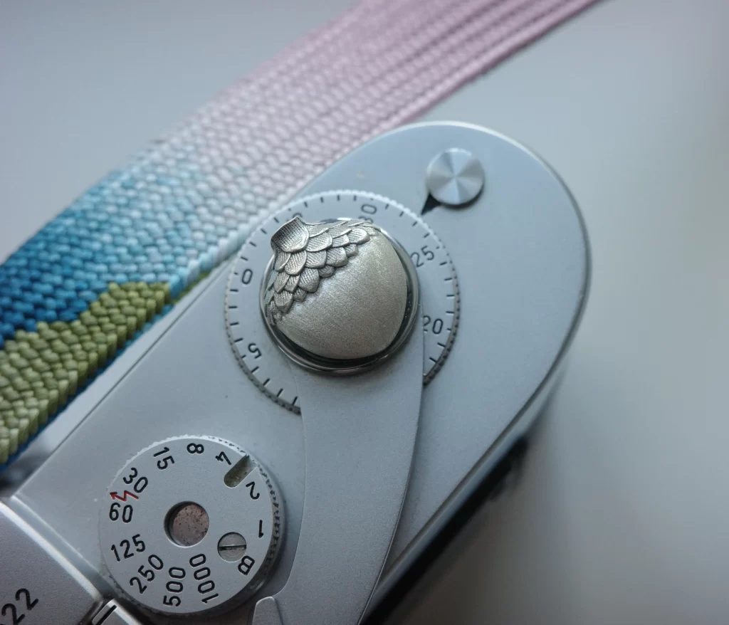 Acorn Soft Release Buttons Silver for Leica Camera | HA-109